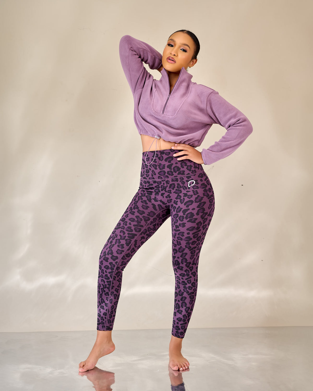 Bithia Soft-form Cheetah Print Leggings Set – Petals Lagos